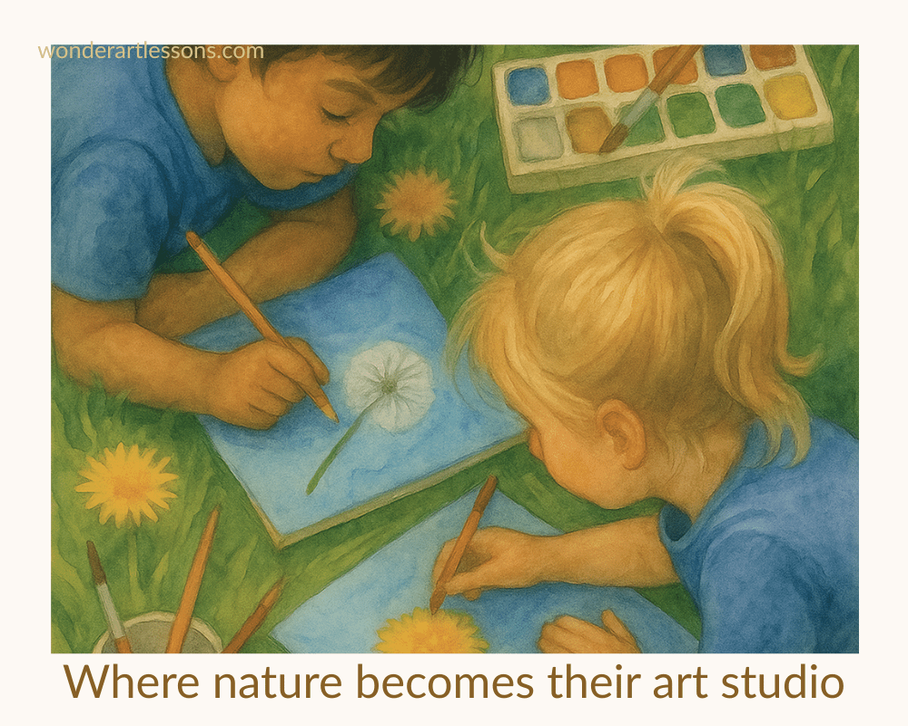 Art-based-dandelion-unit-study – Wonder Full Art Lessons