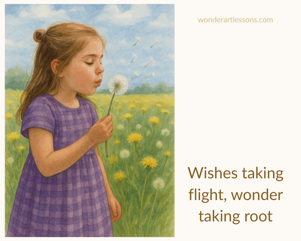 Art-based-dandelion-unit-study – Wonder Full Art Lessons
